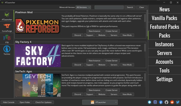 ATLauncher | Flathub
