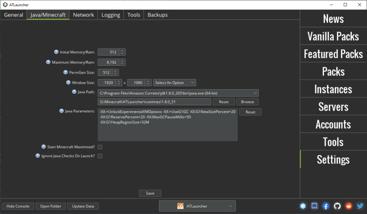 ATLauncher | Flathub