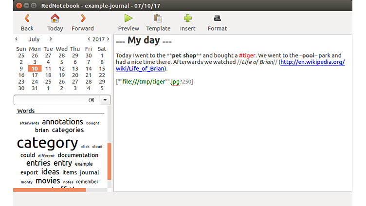 RedNotebook | Flathub