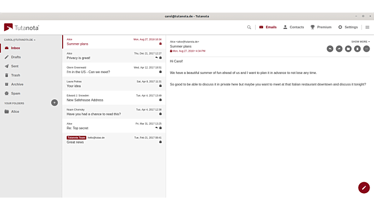 Tutanota (Experimental) | Flathub
