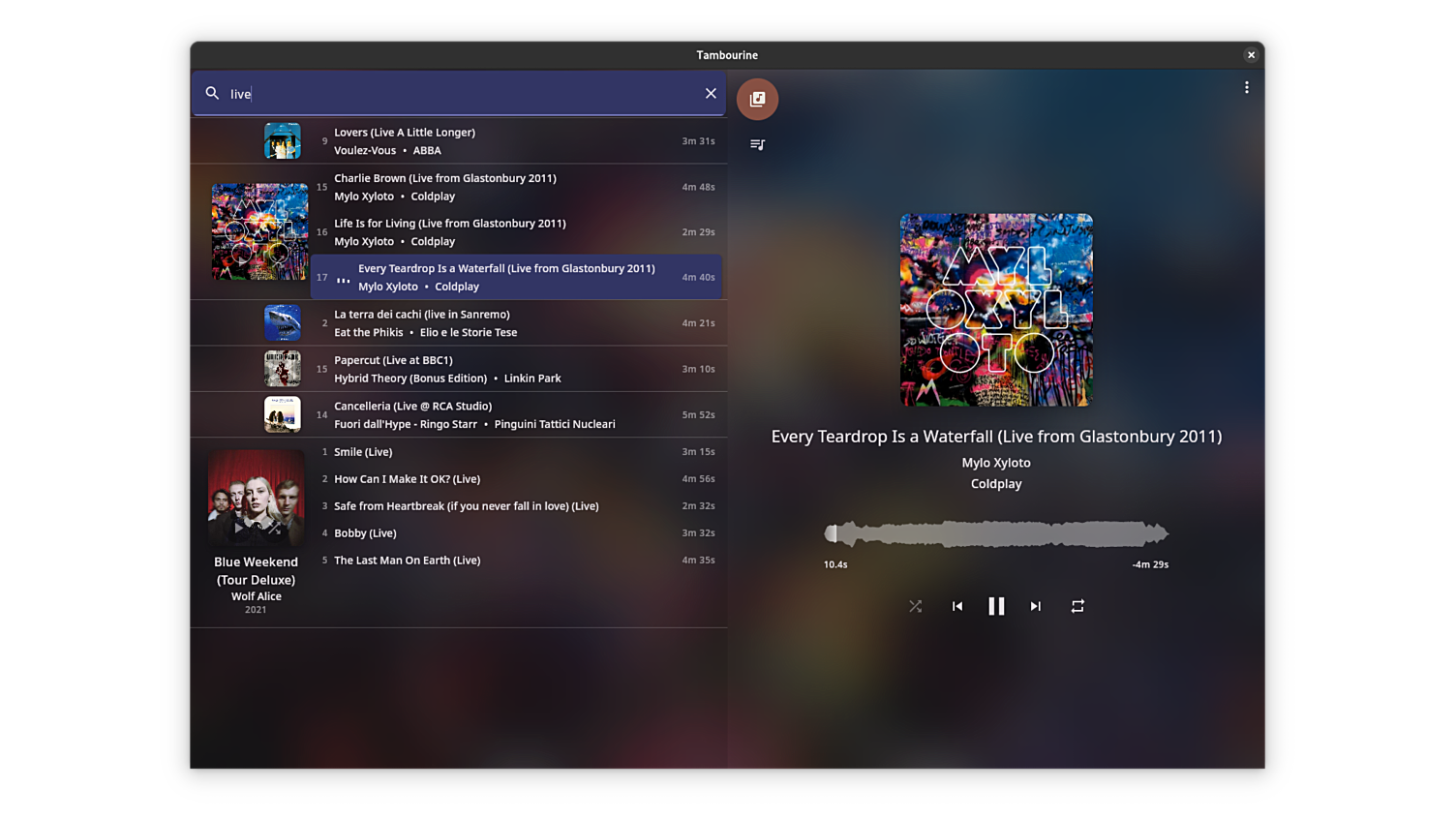 Tambourine Music Player | Flathub