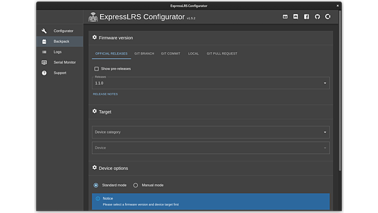 ExpressLRS Configurator | Flathub