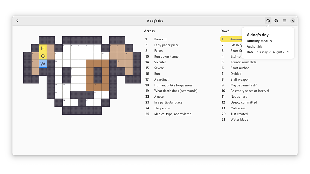Crosswords Flathub