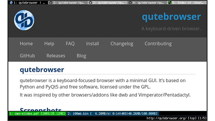 qutebrowser | Flathub